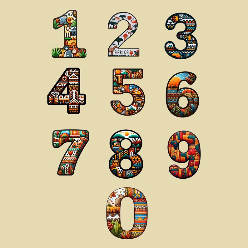 Africa Font, Alphabet With Africa Design, Africa Letters as Png - Etsy