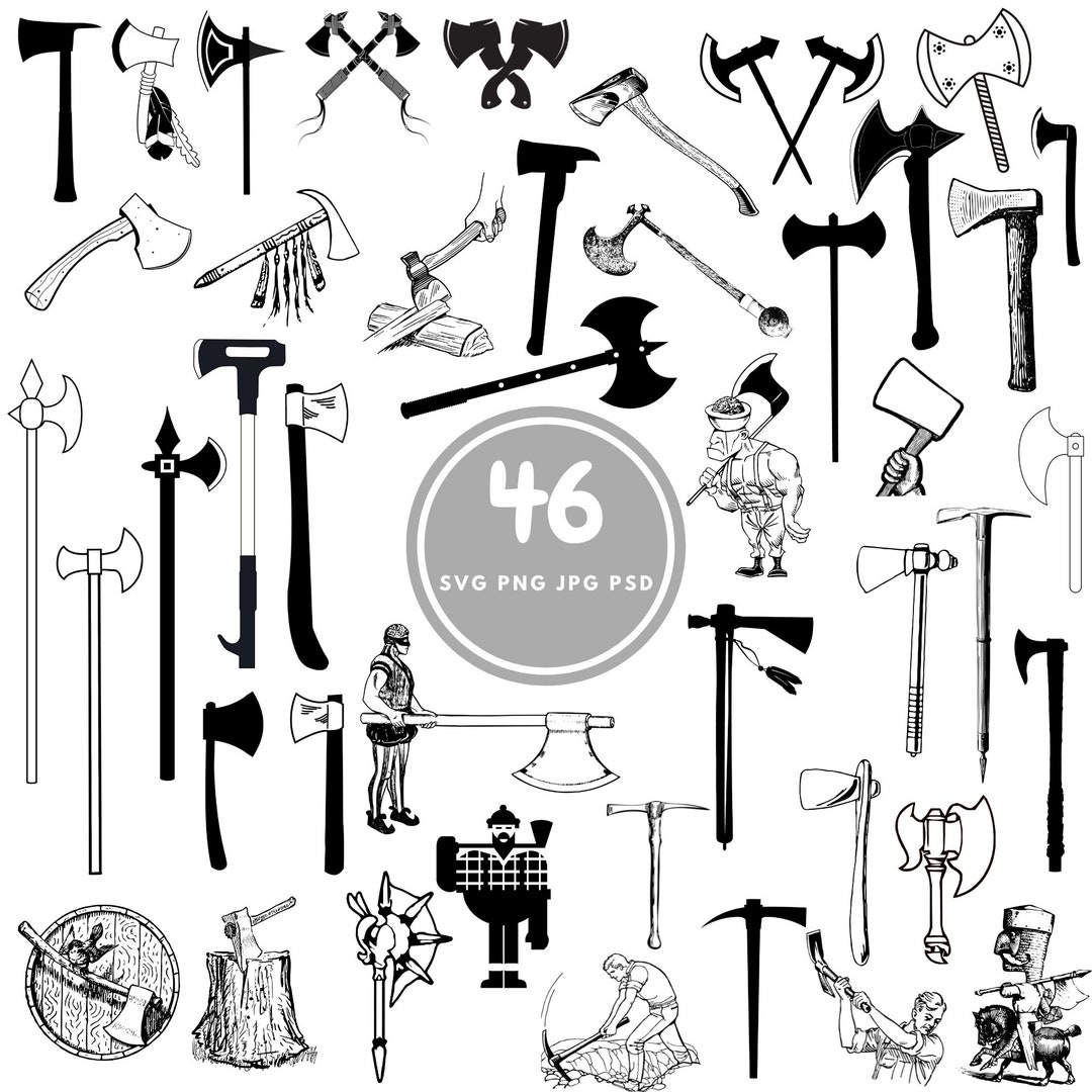 Axe SVG, 46 Hatchet PNG, Cricut, Silhouette - Etsy