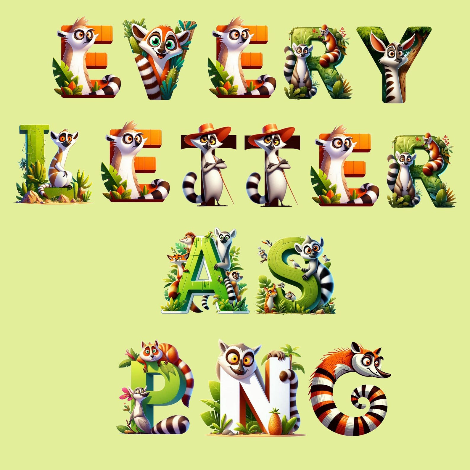 Madagascar Font, Alphabet With Madagascar Design, Madagascar Letters as ...