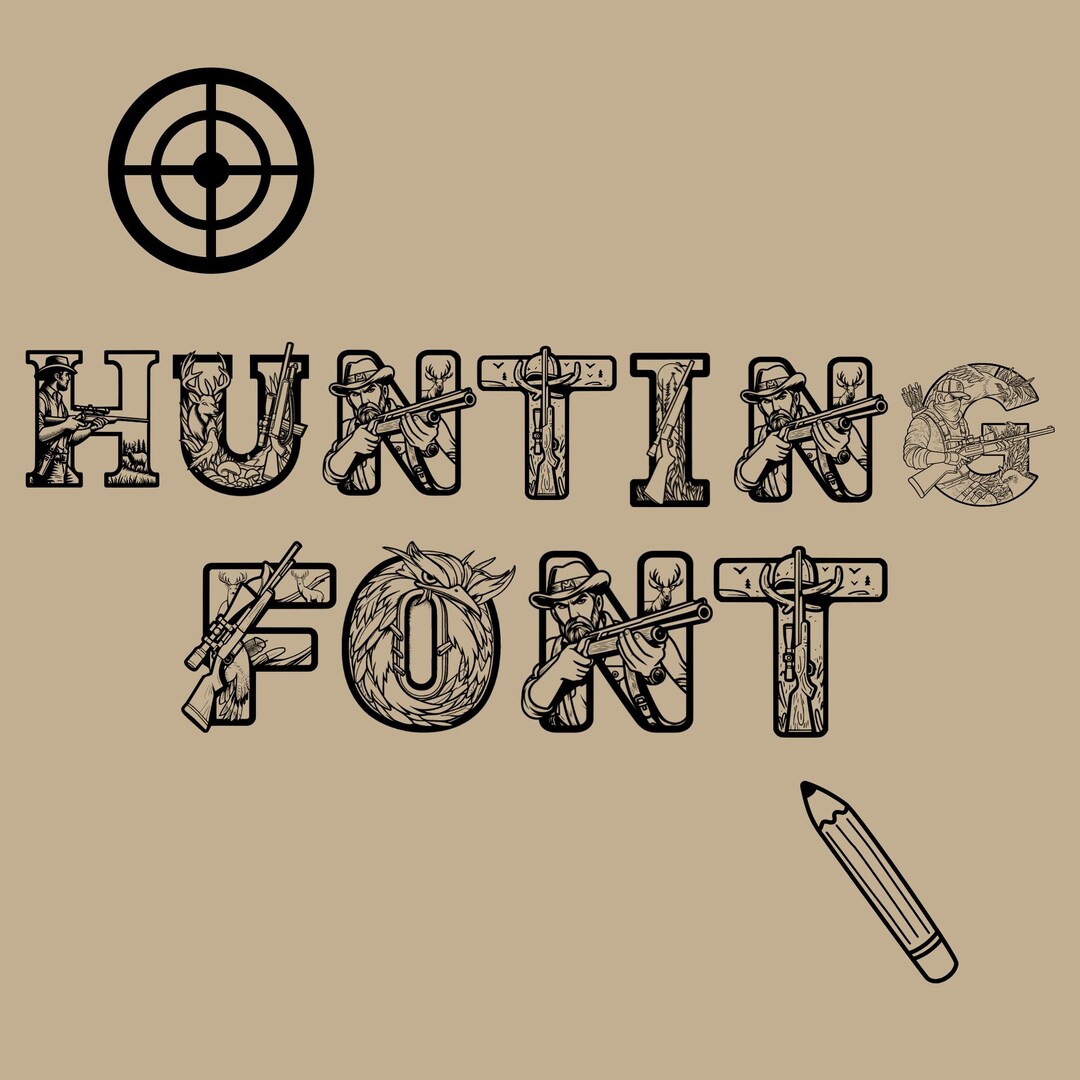 Hunting Alphabet Coloring PNG – Fun Hunting Letter for Coloring - Etsy