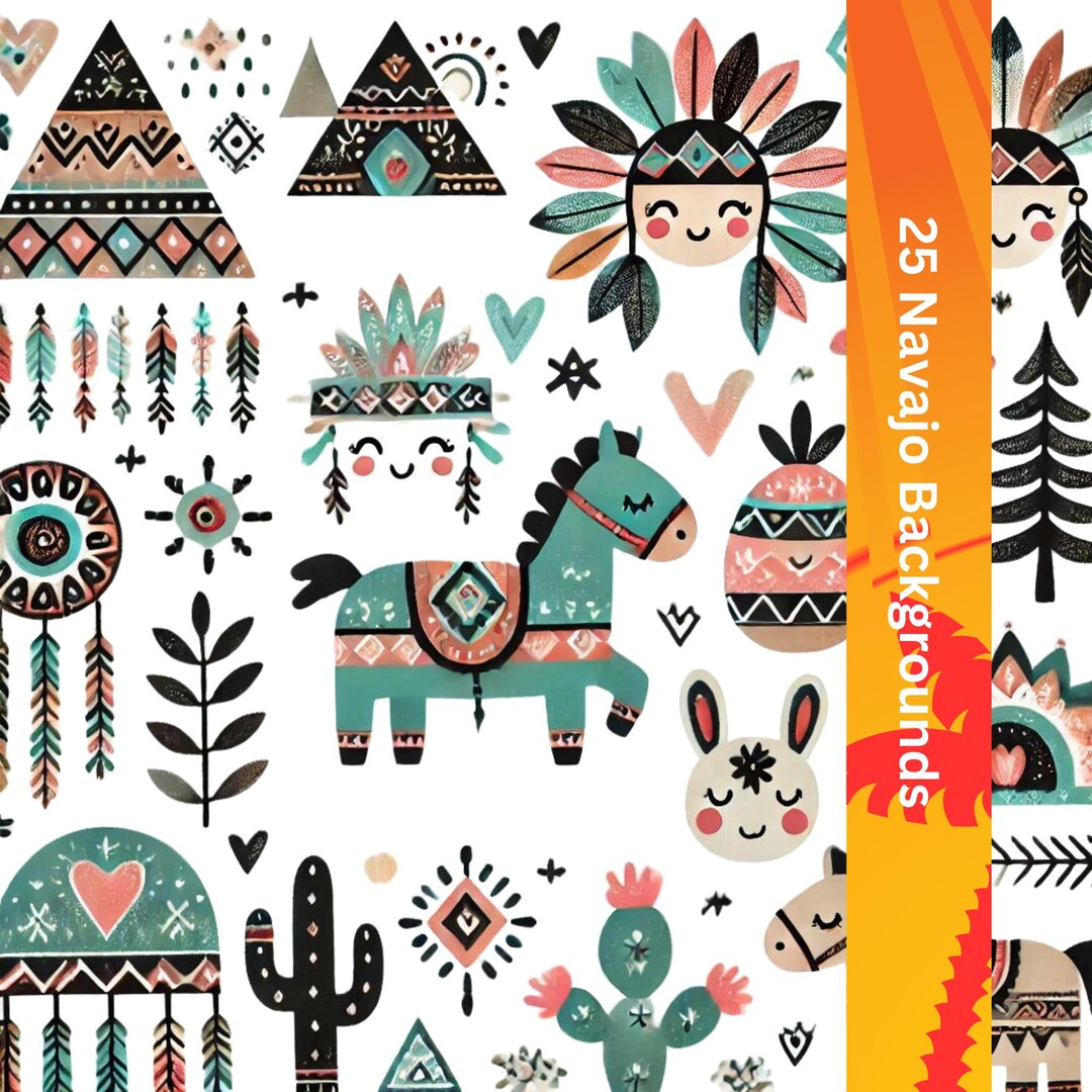 25 Navajo Background Pngs | Transparent Background | Simple Download - Etsy