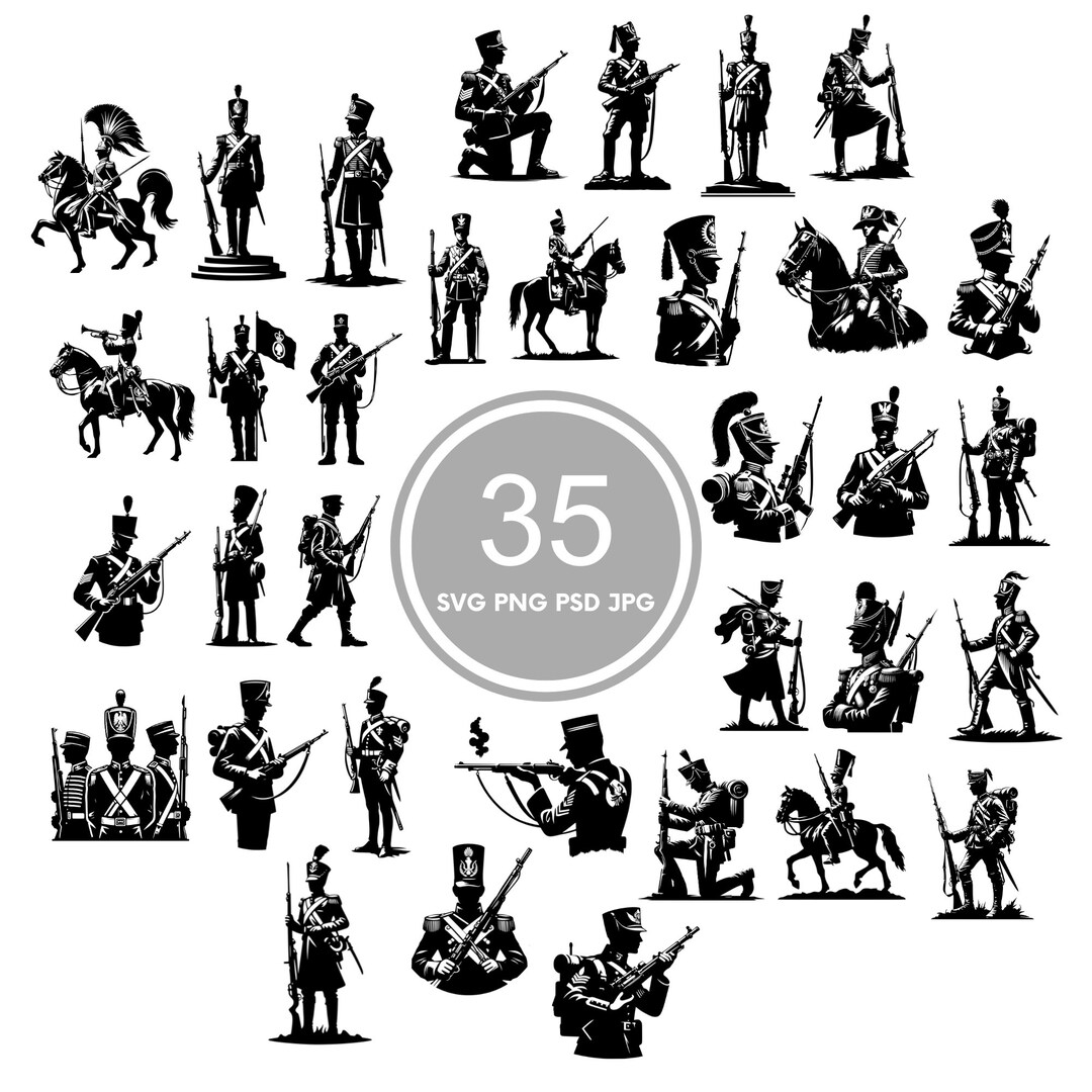 French Foreign Legion SVG Bundle, 35 Legionnaires Designs, PNG, PSD - Etsy