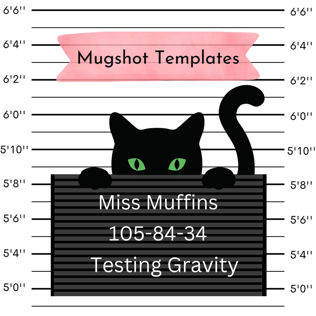Mugshot Templates, Wanted Poster Png, Dead or Alive - Etsy