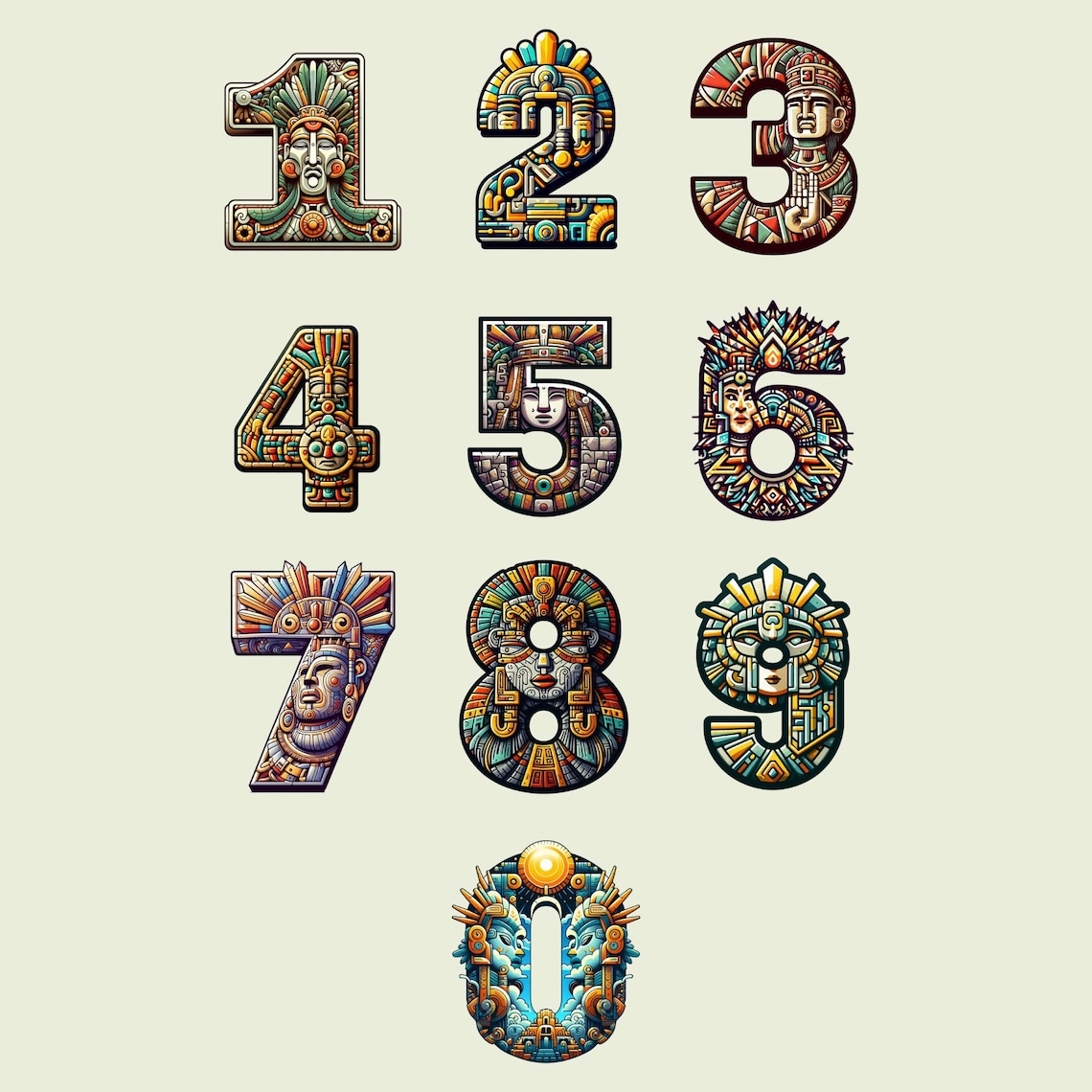 Inca Font, Alphabet With Inca Design, Inca Letters as Png - Etsy