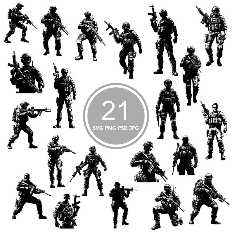 Special Ops SVG Bundle, 21 Special Forces Designs, PNG, PSD - Etsy