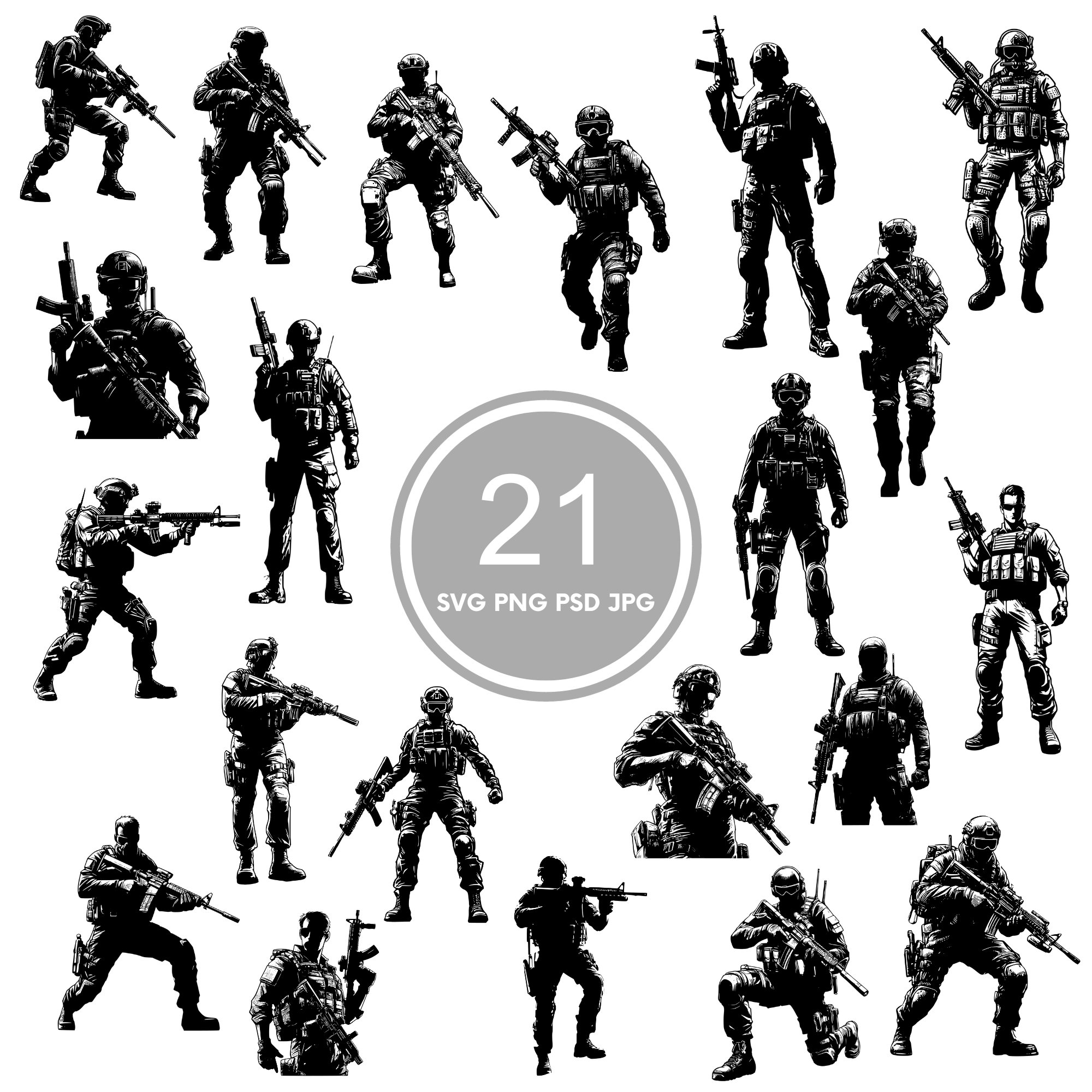 Special Ops SVG Bundle, 21 Special Forces Designs, PNG, PSD - Etsy
