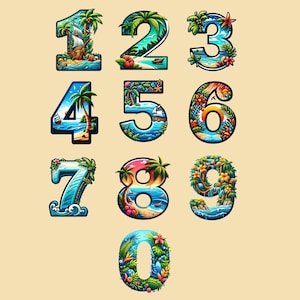 Caribbean Font, Alphabet With Caribbean Design, Island Letters as Png ...