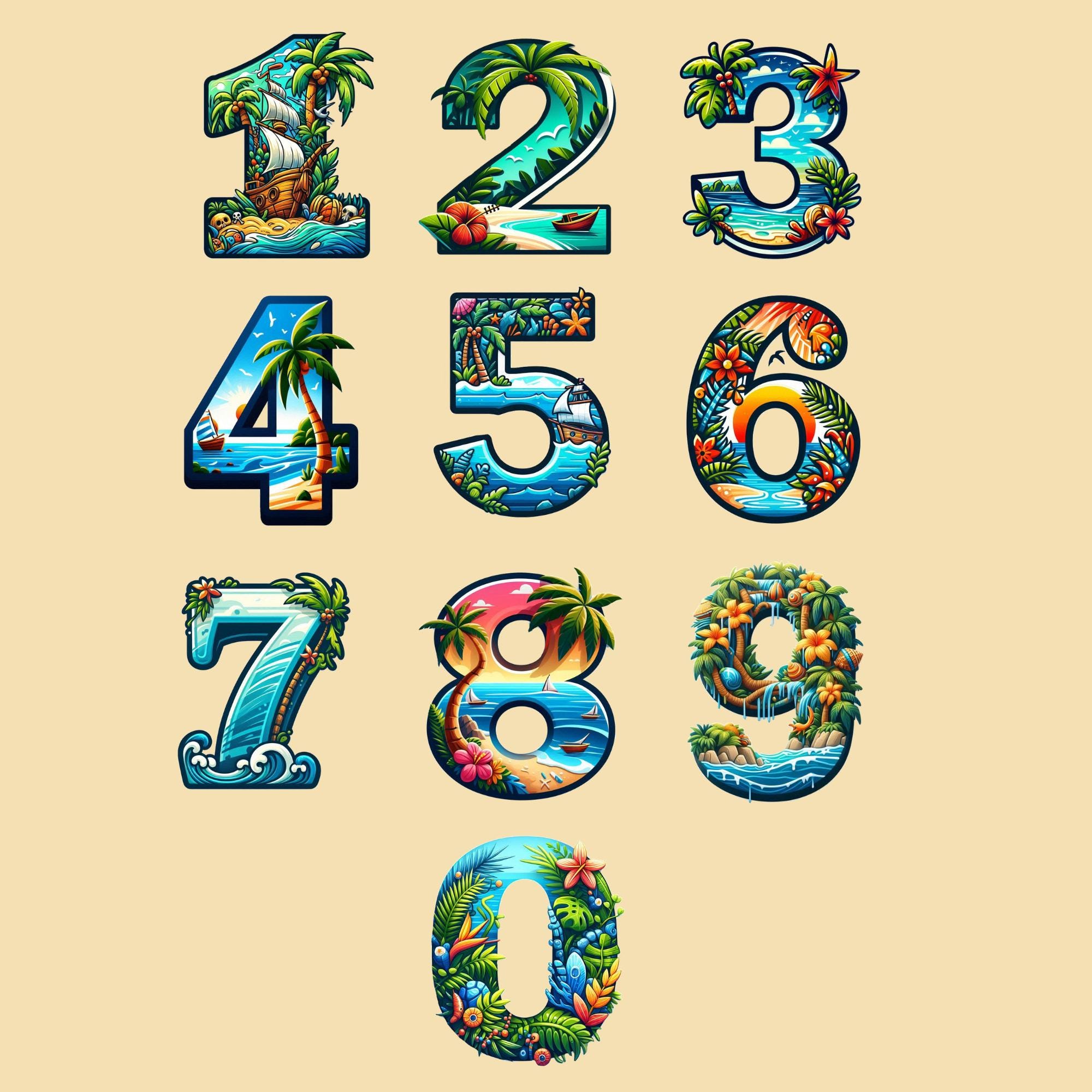 Caribbean Fonts Caribbean Font, Alphabet With Caribbean Design, Island