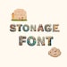 Stoneage Font, Alphabet With Stoneage Design, Cave Letters as Png - Etsy