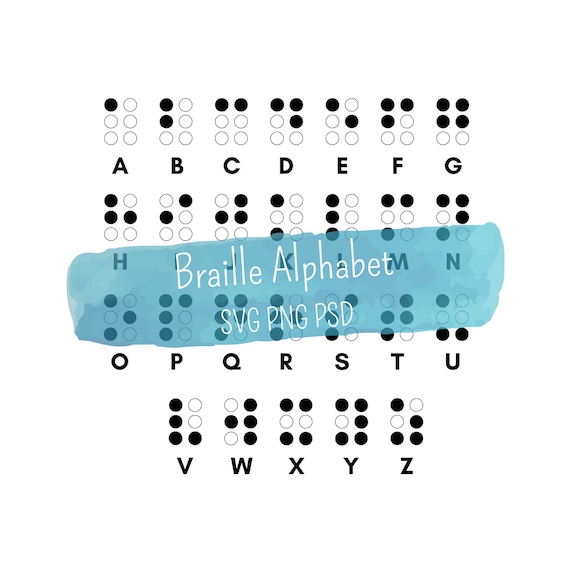 Braille Alphabet SVG Blind Alphabet Svg Bundle PNG PSD - Etsy UK