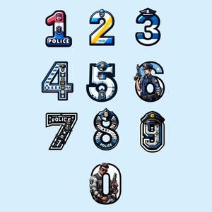 Police Font, Alphabet With Police Design, Police Letters as Png - Etsy