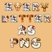 Dog Font, Alphabet With Dog Design, Dog Letters as Png - Etsy