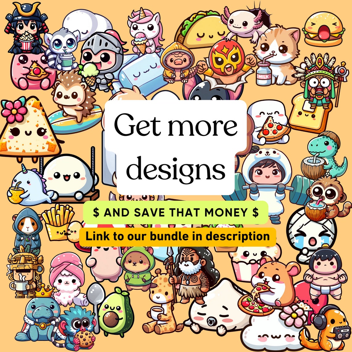 Cute Tarsier Digital Design for Stickers PNG Files to Download - Etsy