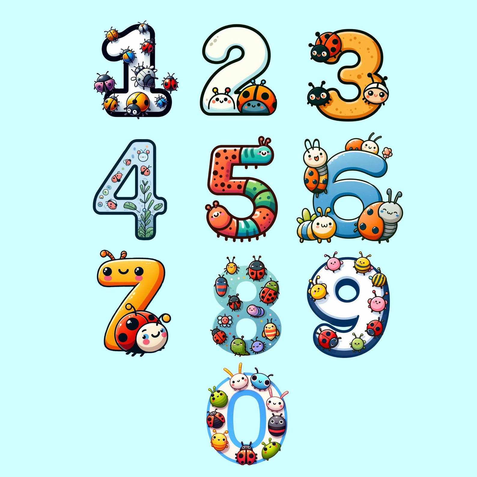 Bug Font, Alphabet With Bug Design, Insect Letters as Png - Etsy