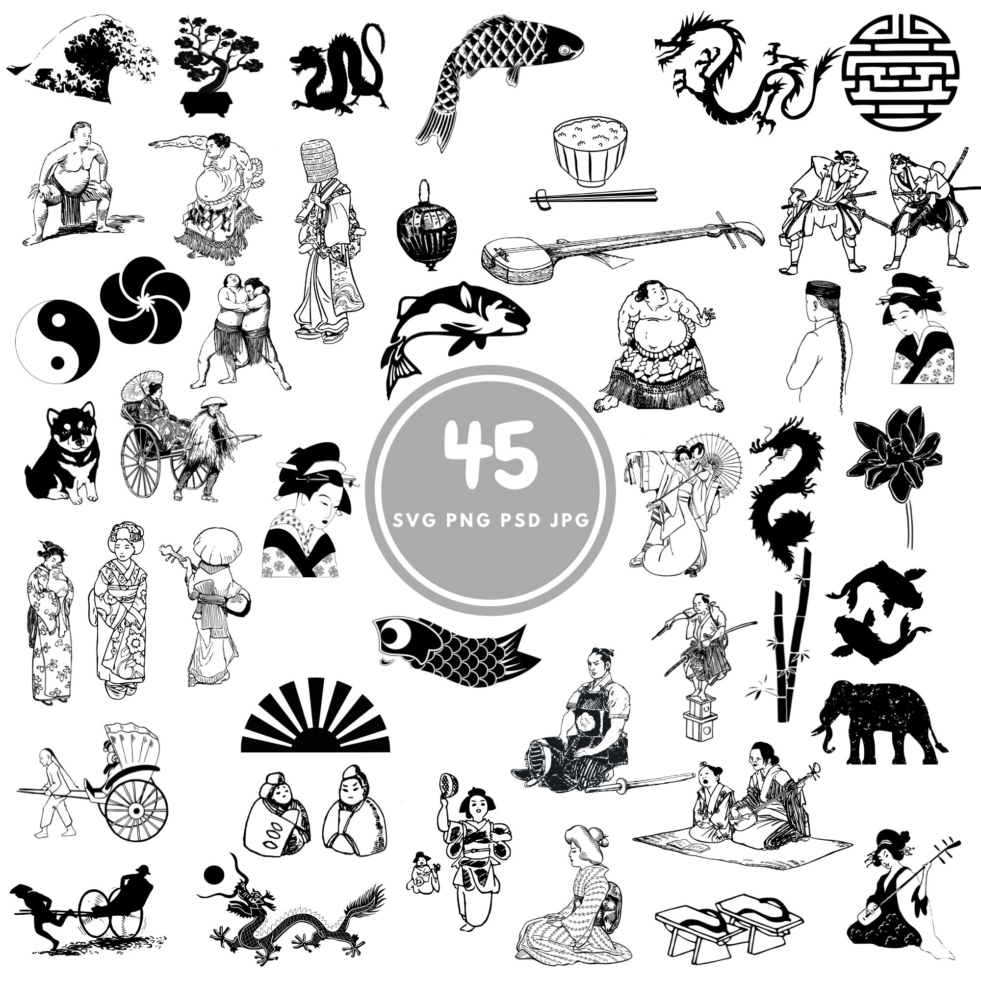 45 Asien SVG China Svg Bundle Japan PNG Cricut Silhouette - Etsy Schweiz
