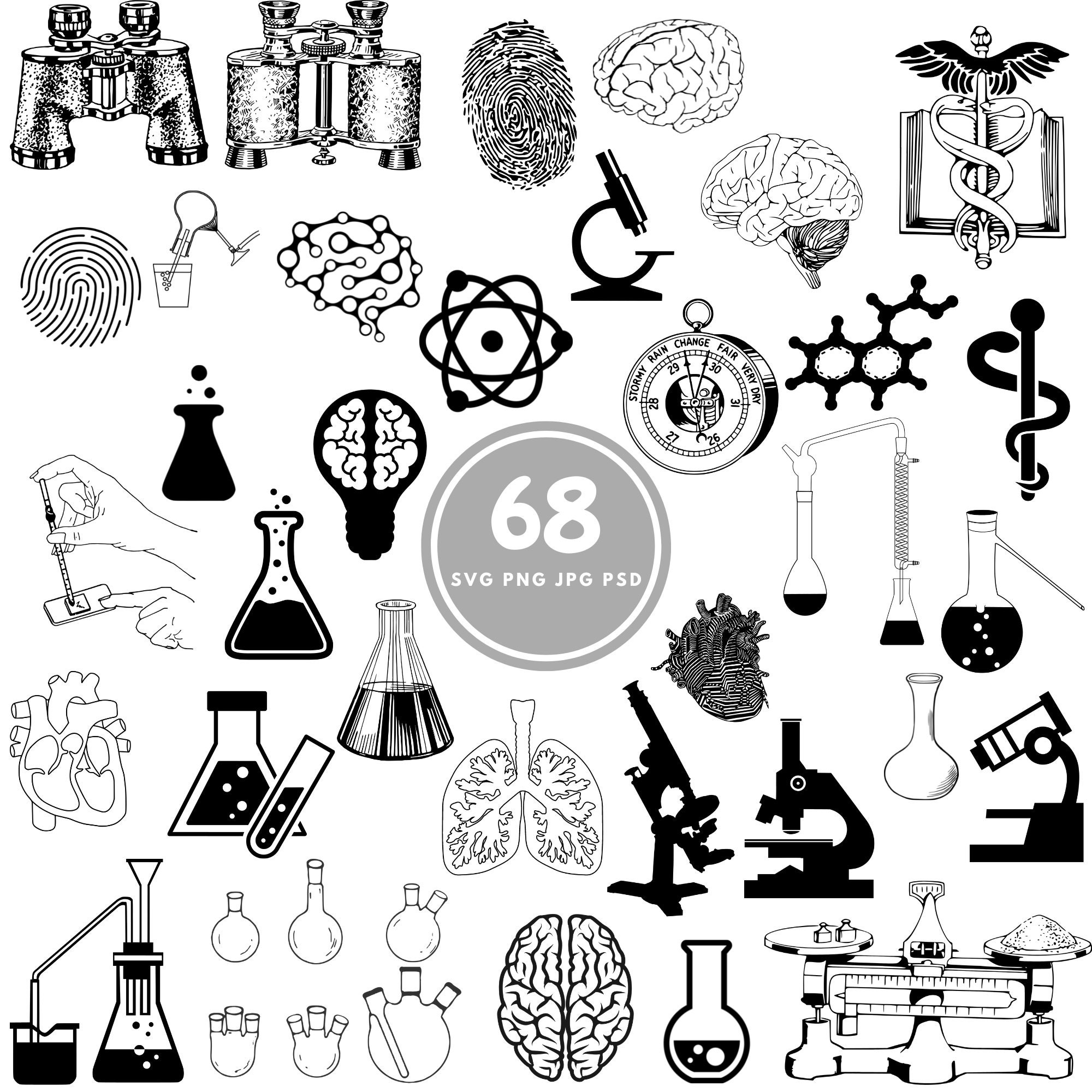 Science SVG, 68 Chemistry Svg Bundle, PNG, PSD - Etsy