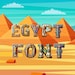 Egypt Font, Alphabet With Egypt Design, Egypt Letters as Png - Etsy