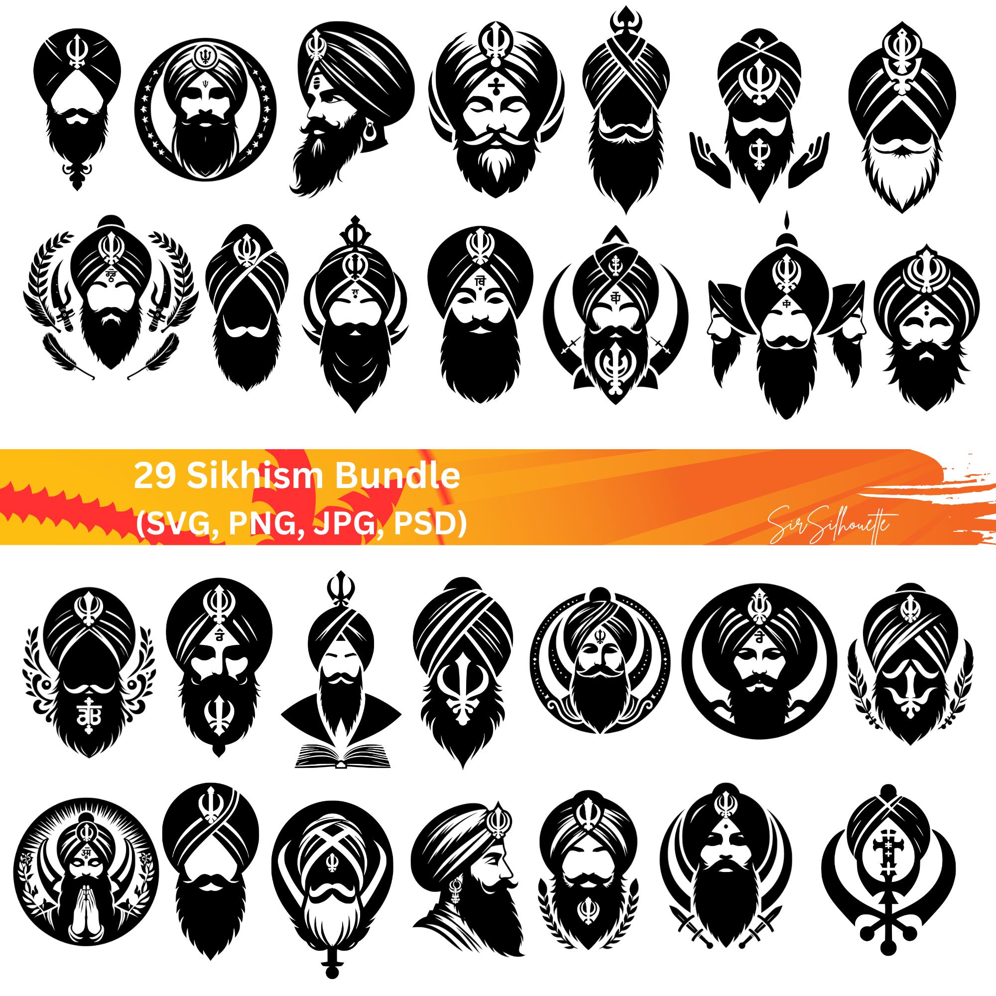 Sikhism SVG Bundle, 29 Guru Nanak Designs, PNG, PSD - Etsy UK