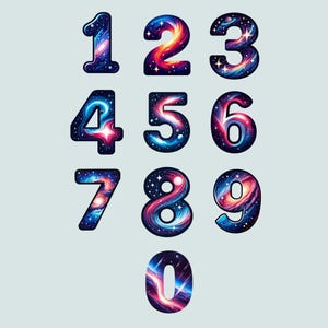 Galaxy Font, Alphabet With Space Design, Universe Letters as Png - Etsy