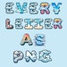Cloud Font, Alphabet With Airy Design, Fluffy Letters as Png - Etsy