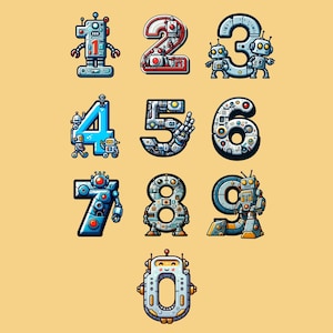 Robot Font, Alphabet With Android Design, Robotic Letters as Png - Etsy