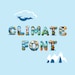 Climate Font, Alphabet With Climate Design, Environmental Letters as ...