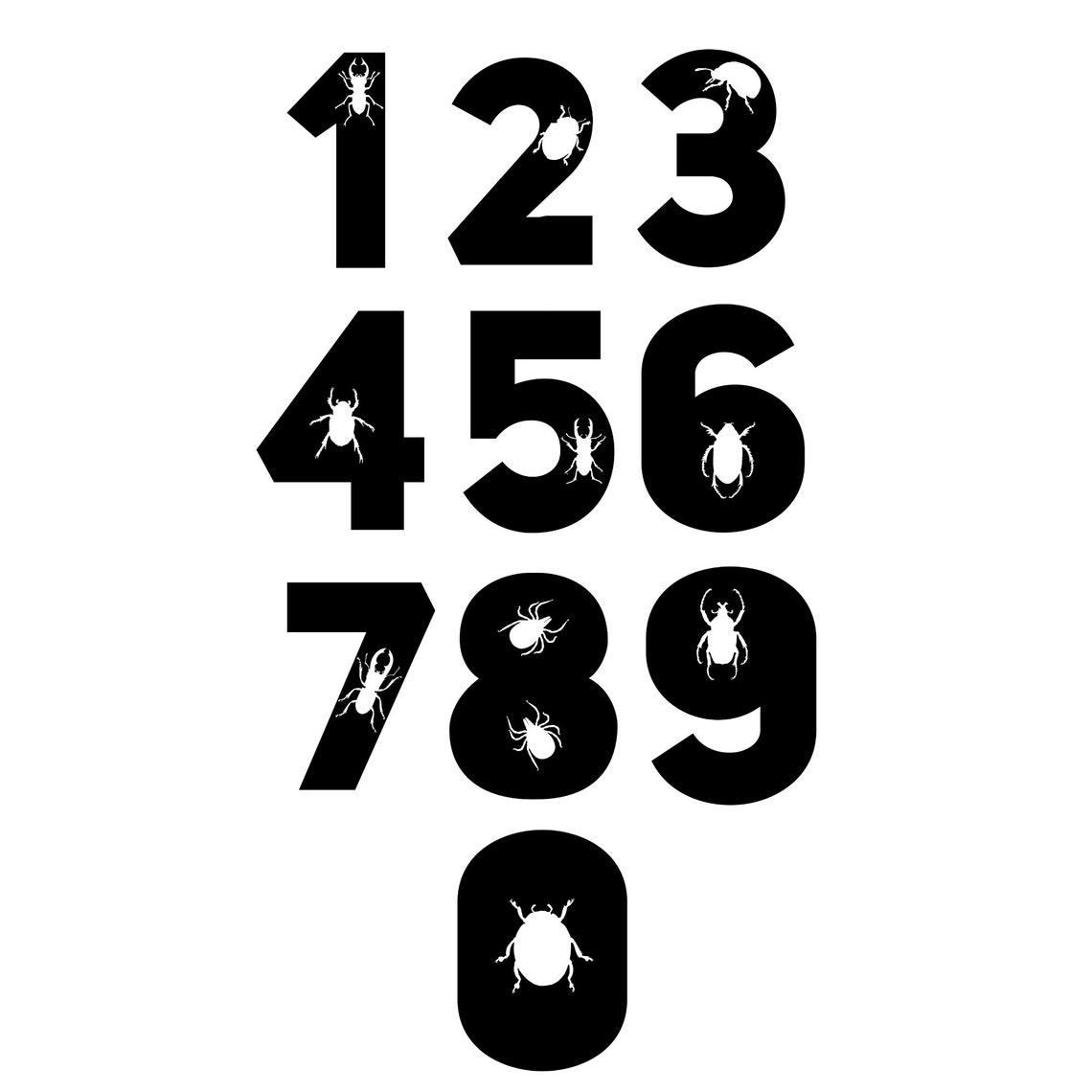 Bug Font Alphabet With Bugs Bug Letters as Png - Etsy