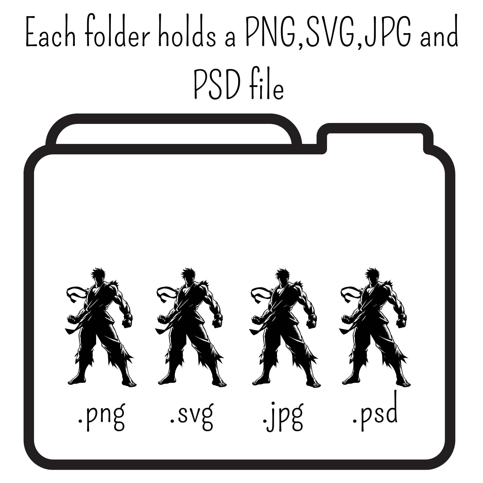 Street Fighter SVG Bundle, 22 Fighter Designs, PNG, PSD - Etsy