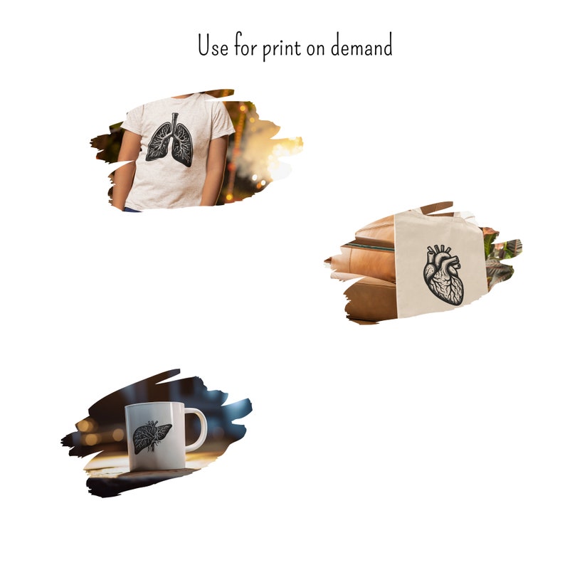 Human Organs SVG Bundle, 35 Organ Designs, PNG, PSD - Etsy