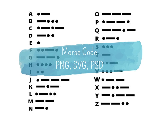 Morse Code Svg, Morse Code Clipart, Morse Code Png, Morse Code Dxf Logo ...
