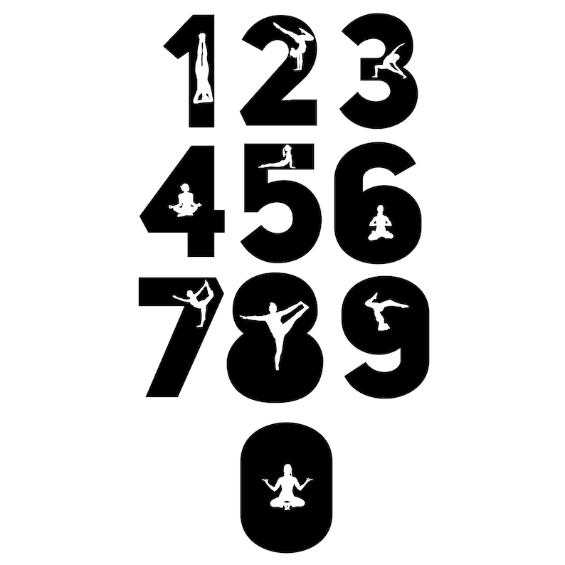Yoga Font, Alphabet With Yoga Design, Yoga Letters as Png - Etsy