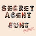 Secret Agent Font, Alphabet With Spy Design, Secret Agent Letters as ...