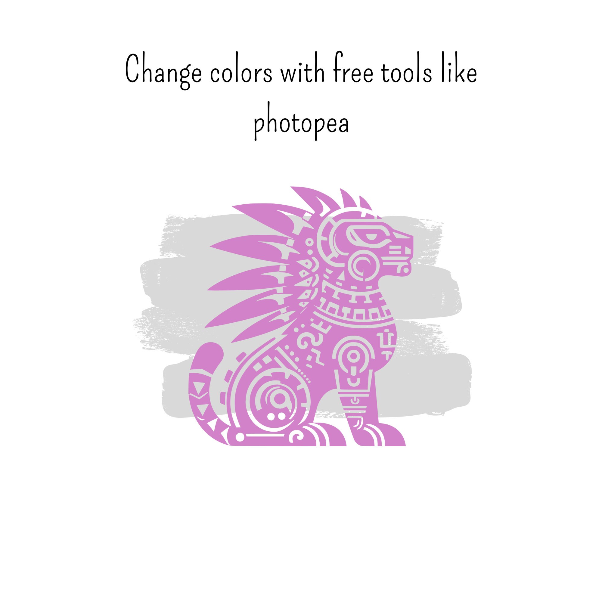 Aztec Animal God Design SVG, 38 Svg Bundle, PNG, PSD - Etsy