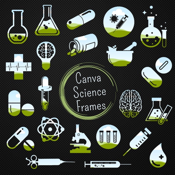 22 Canva Science Frames Custom Frames for Canva Science Pdf - Etsy