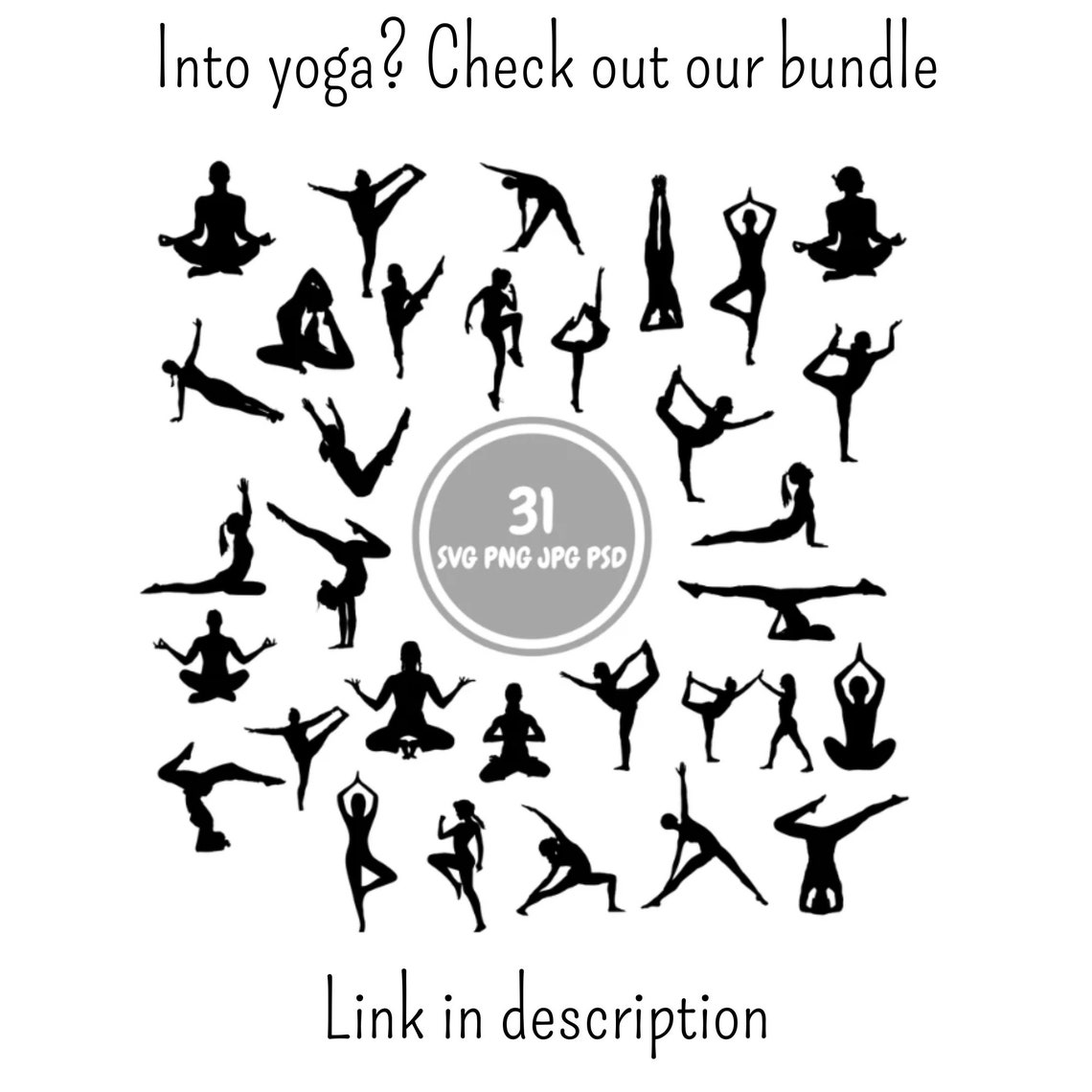 Yoga Font, Alphabet With Yoga Design, Yoga Letters as Png - Etsy