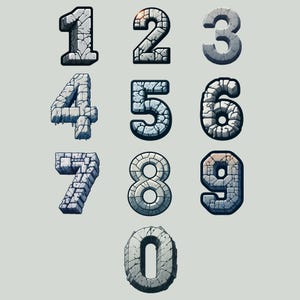 Stone Font, Alphabet With Stone Design, Stone Letters as Png - Etsy