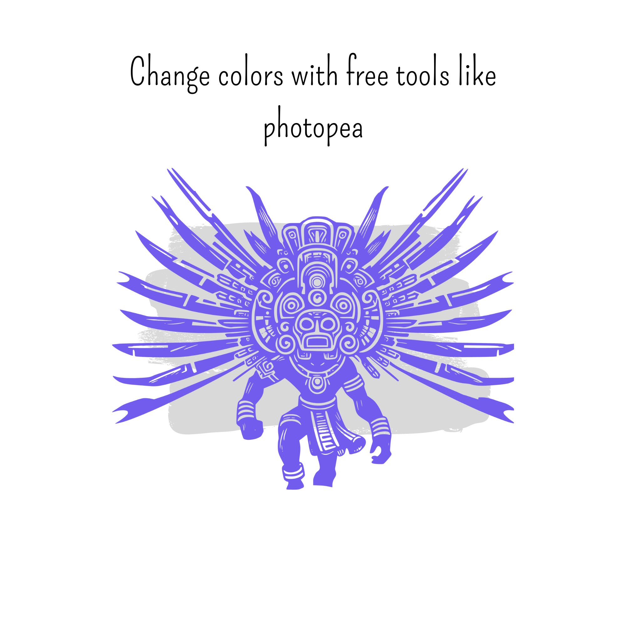 Aztec God Design SVG, 38 Svg Bundle, PNG, PSD - Etsy