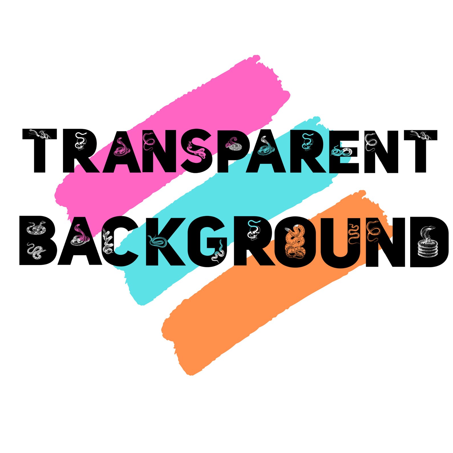 Snake Font Alphabet With Snakes Snake Letters as Png - Etsy