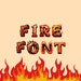 Fire Font, Alphabet With Flame Design, Burning Letters as Png - Etsy