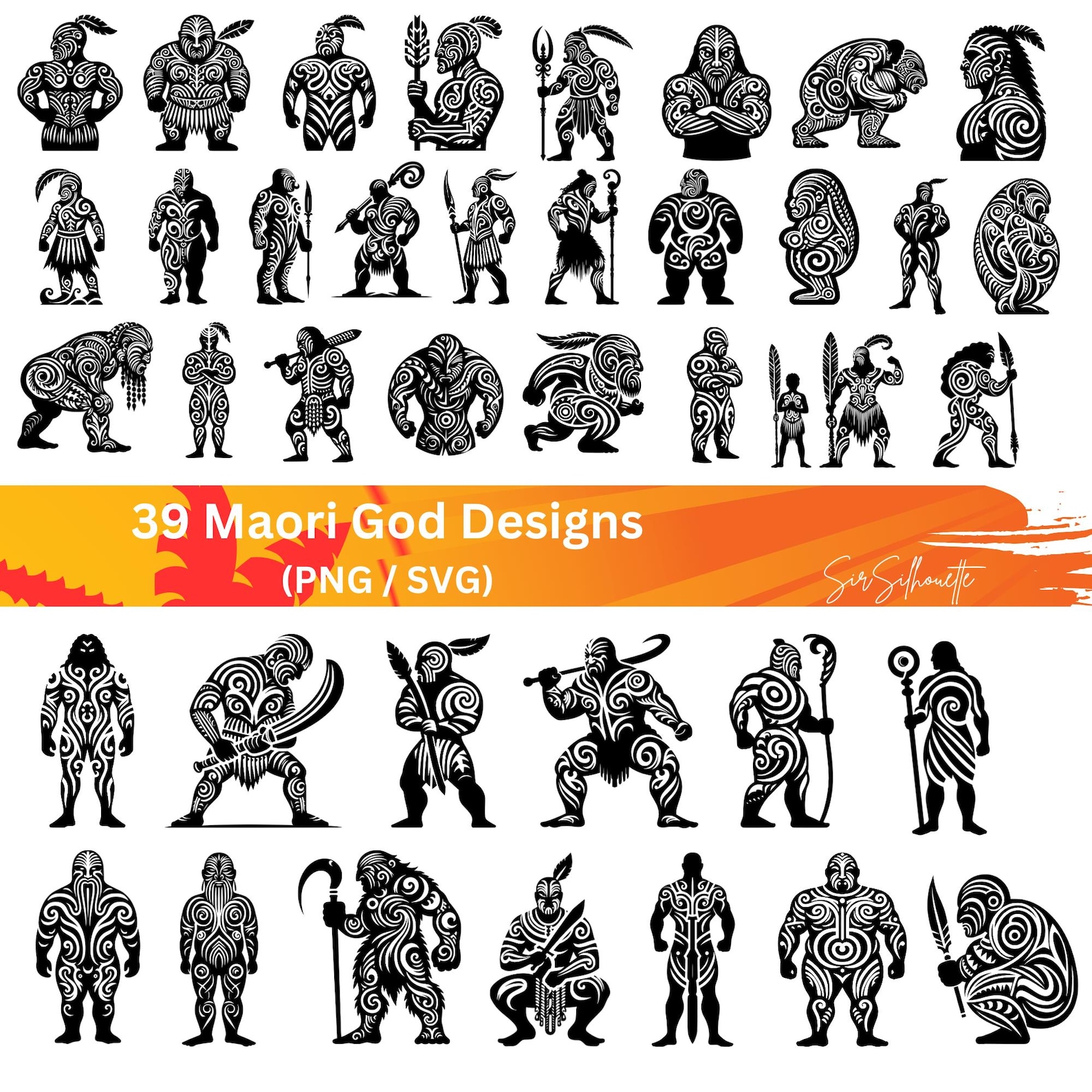 Maori God SVG, 39 Maori God Designs as PNG - Etsy