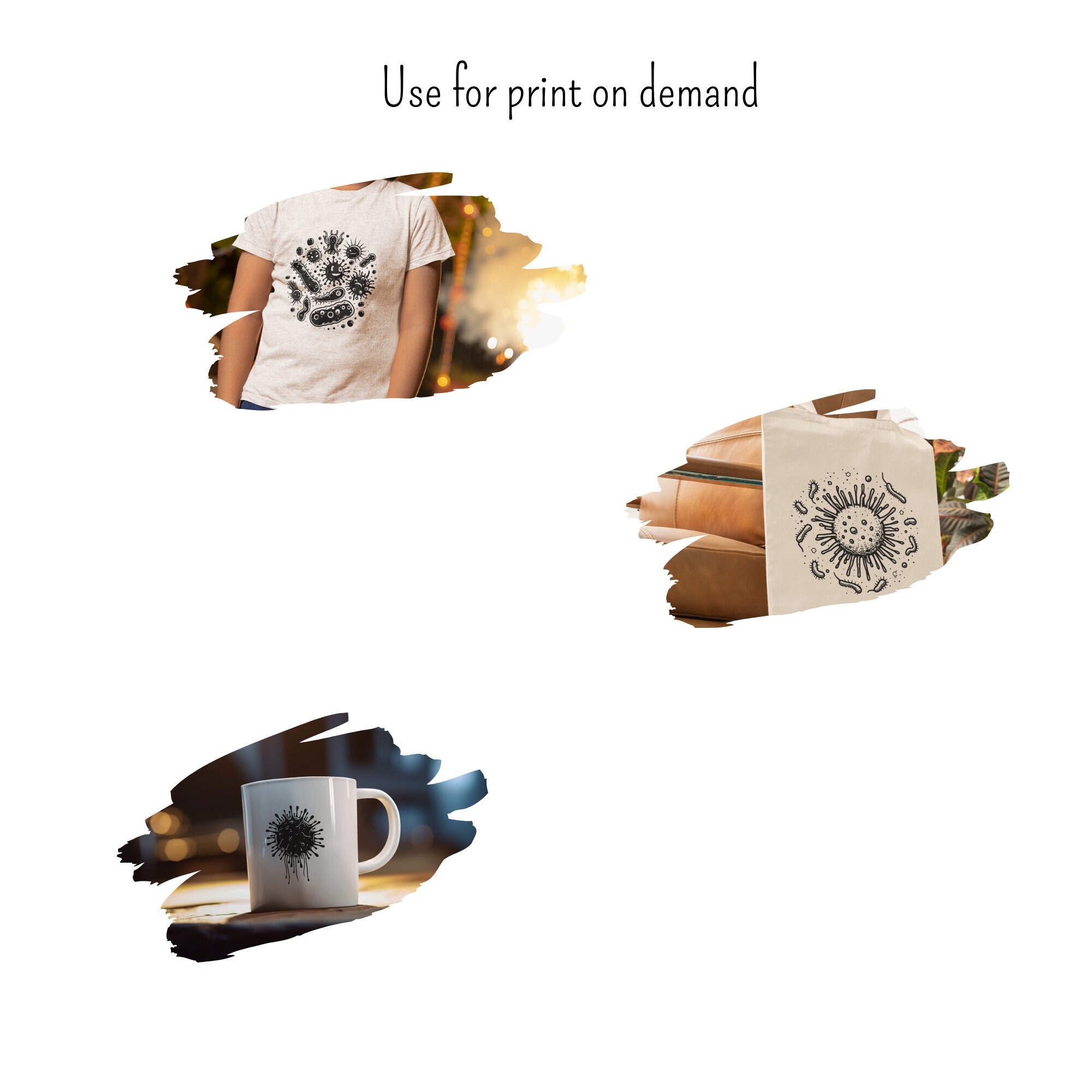 Bacteria SVG Bundle, 24 Bacteria Designs, PNG, PSD - Etsy