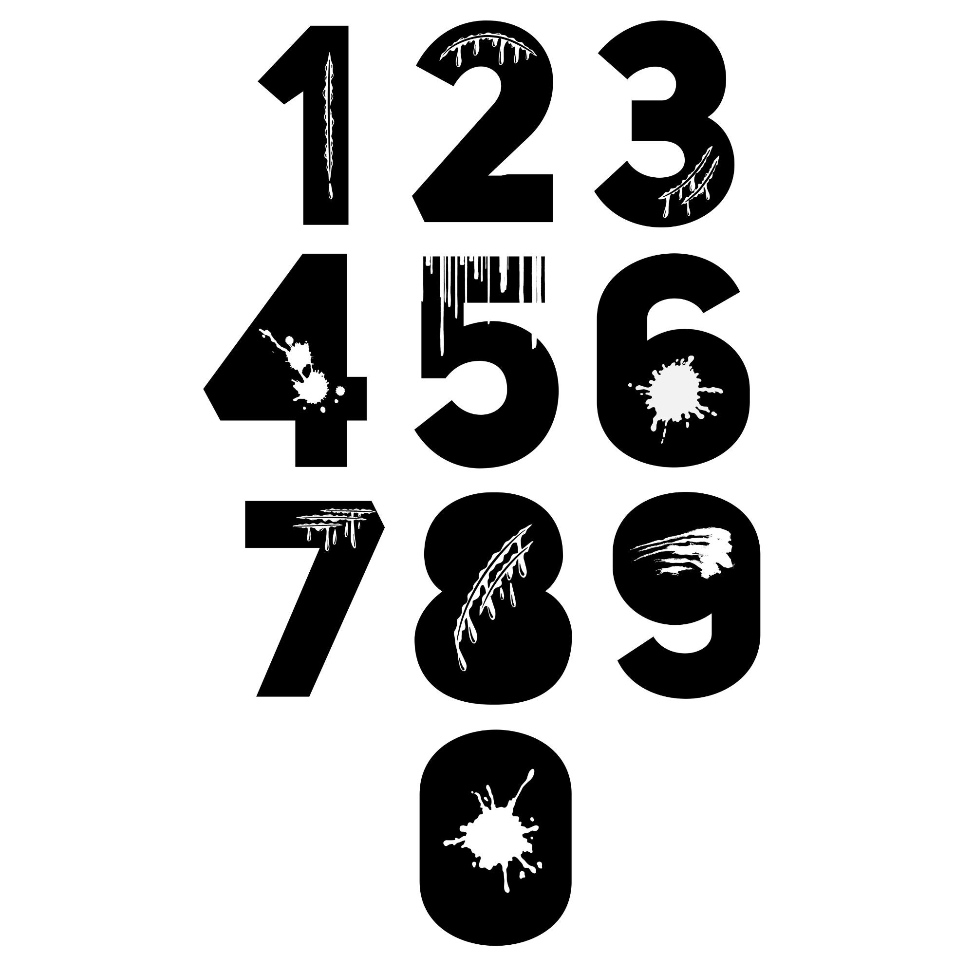 Blood Font, Blood Splatter Letters as PNG Files - Etsy