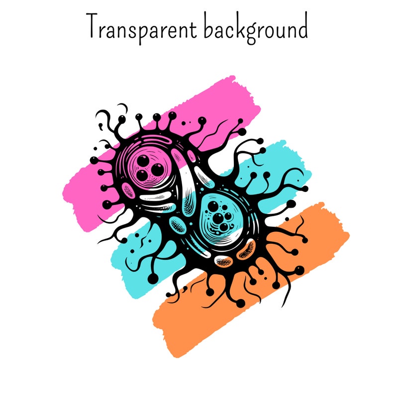 Bacteria SVG Bundle, 24 Bacteria Designs, PNG, PSD - Etsy