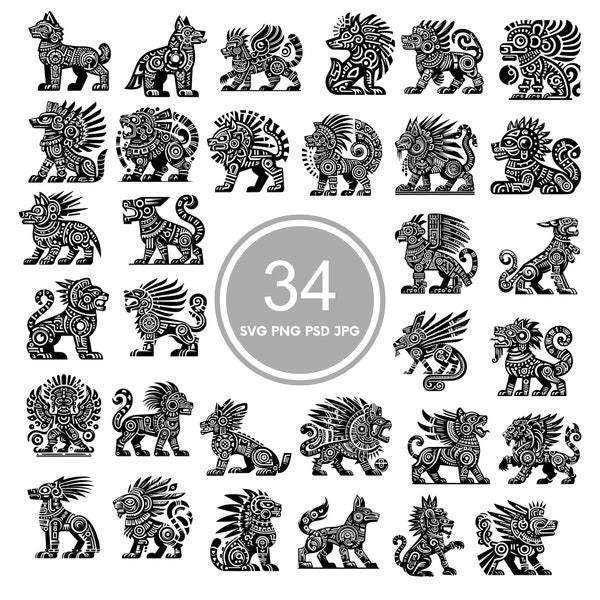 Aztec Animals - Etsy