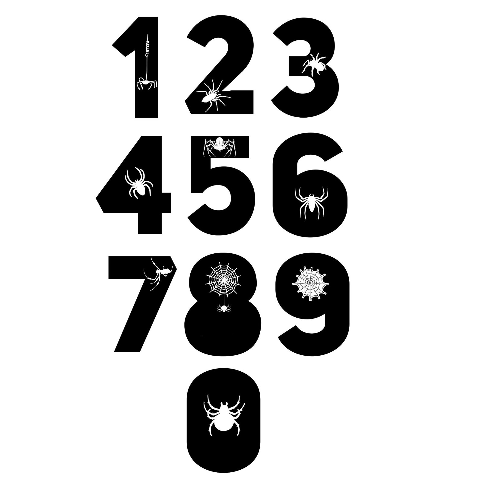 Spider Font, Alphabet With Spiders, Spider Letters as Png - Etsy