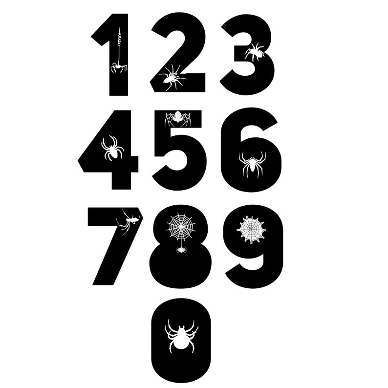 Spider Font, Alphabet With Spiders, Spider Letters as Png - Etsy