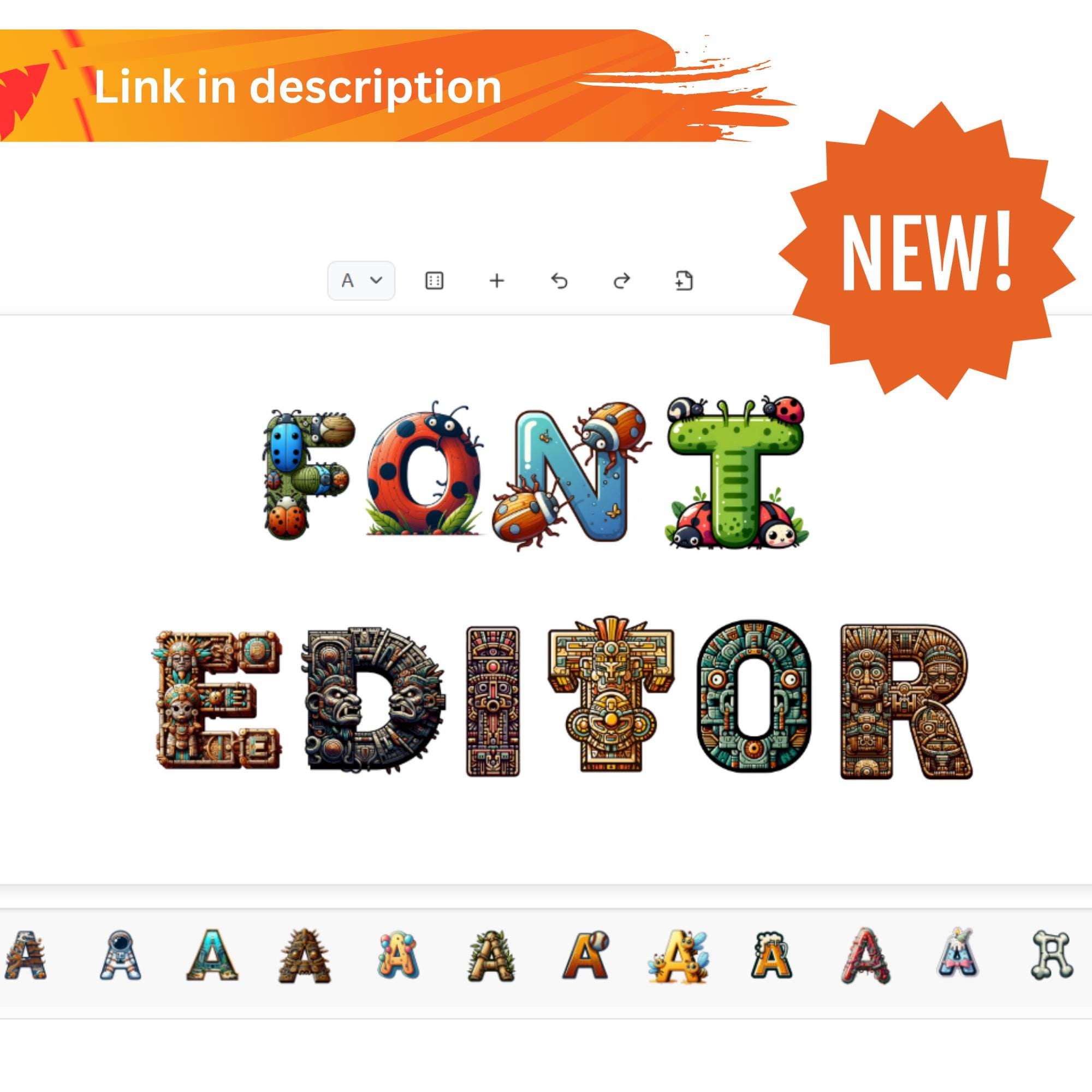 Lion Font, Alphabet With Lion Design, Lion Letters as Png - Etsy
