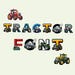 Tractor Font, Alphabet With Tractor Design, Tractor Letters as Png - Etsy