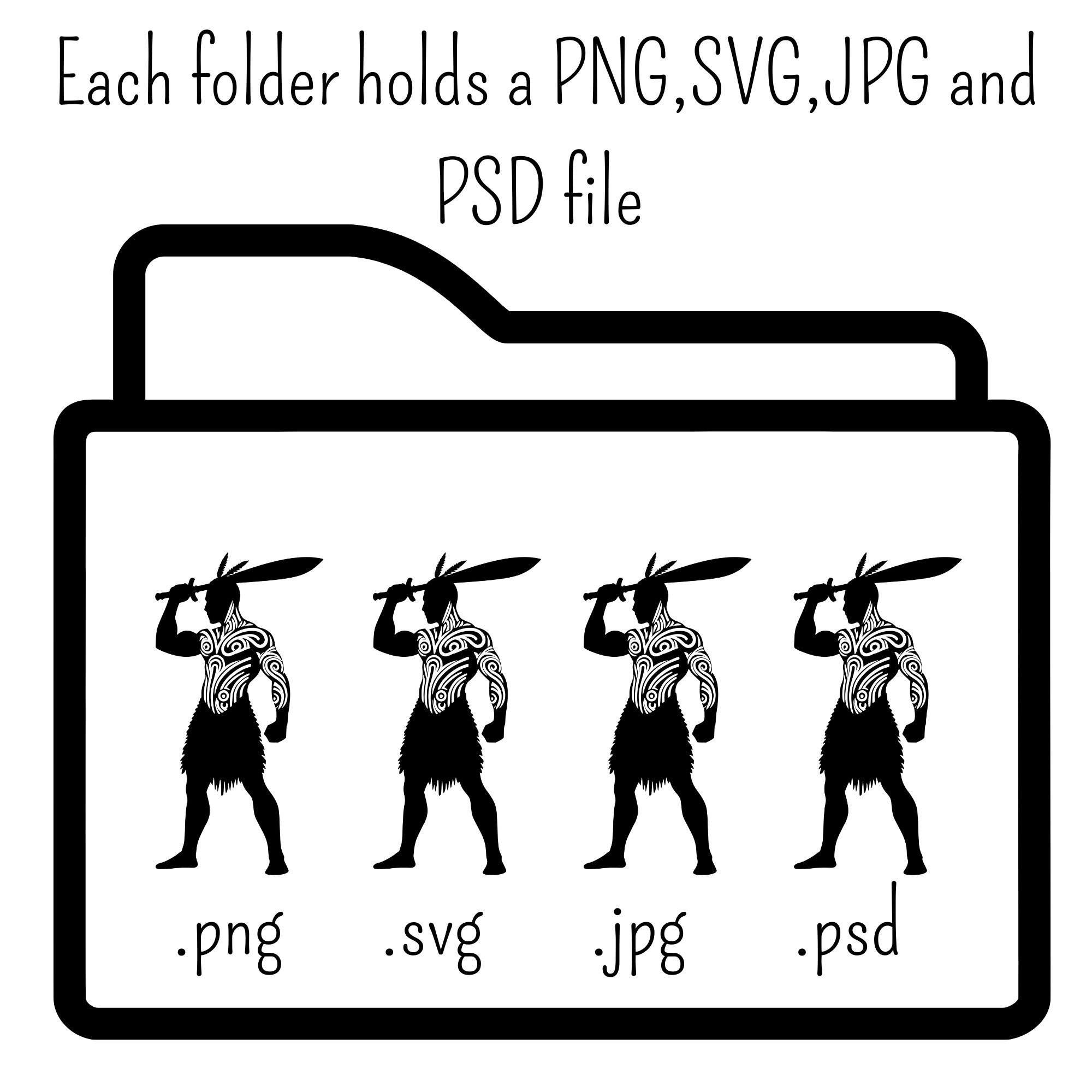 Maori Warrior SVG Bundle, 40 Maori Designs, PNG, PSD - Etsy