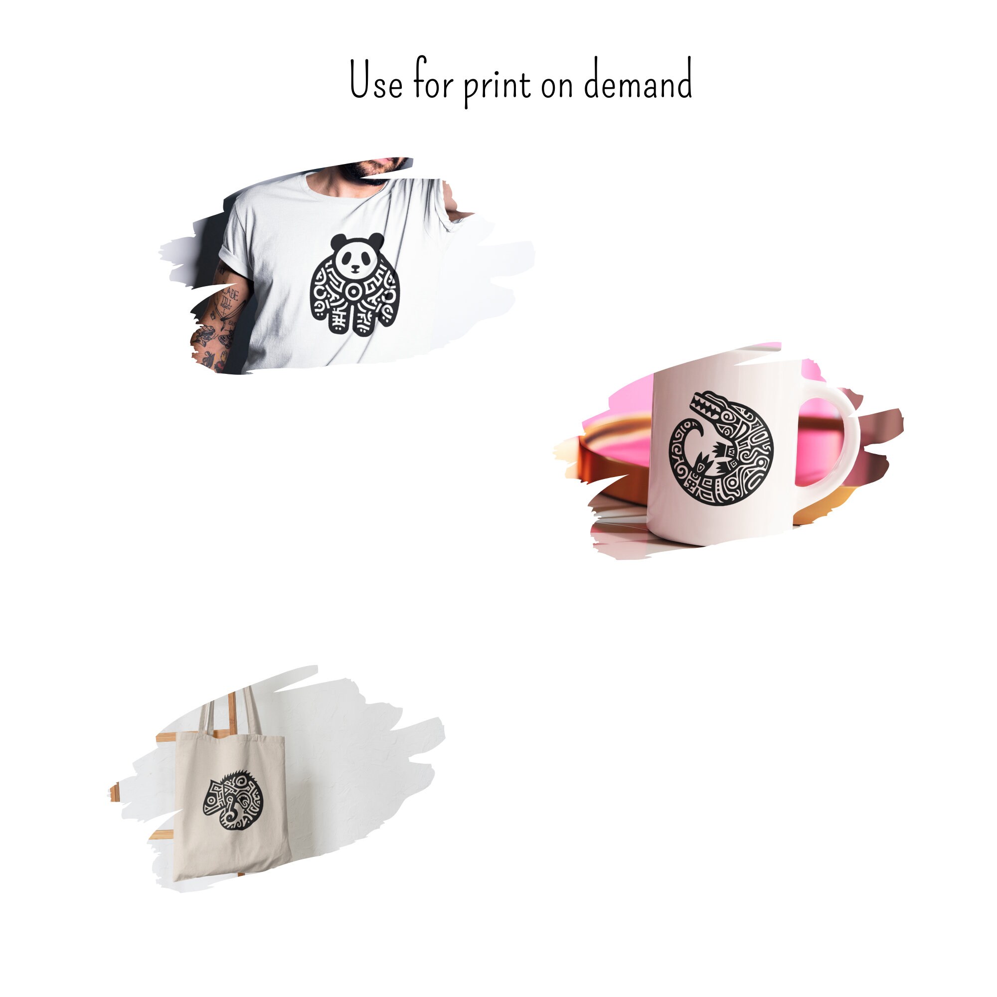 Inuit Animal SVG Bundle, 34 Inuit Designs, PNG, PSD - Etsy